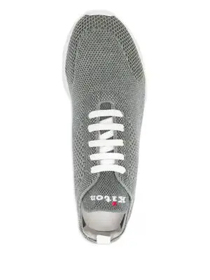 Kiton Logo-embroidered Sneakers - Grey