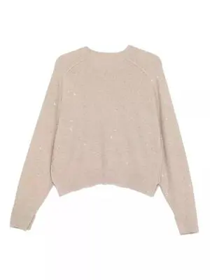Antonelli Firenze Sequin-embellished Sweater - Neutrals
