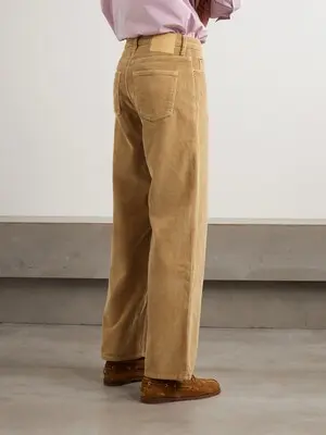 B Sides Elissa Cotton-corduroy Wide-leg Pants - Brown