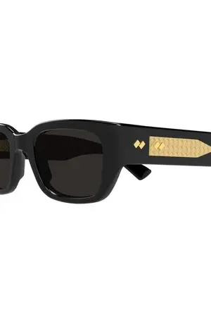 Bottega Veneta 51mm Rectangular Sunglasses