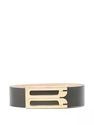 Victoria Beckham Buckle Leather Belt - Brown
