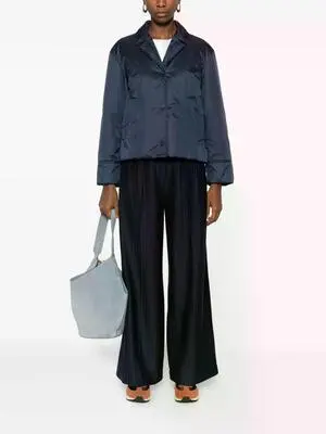 Max Mara Quilted-lapels Jacket - Blue