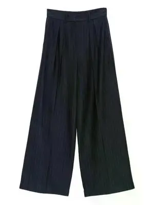 Max Mara Pinstripe Pleated Trousers
