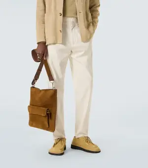 METIER Suede Messenger Bag
