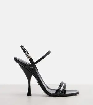 Dolce & Gabbana Open Toe Buckle Strap High Heel Pumps