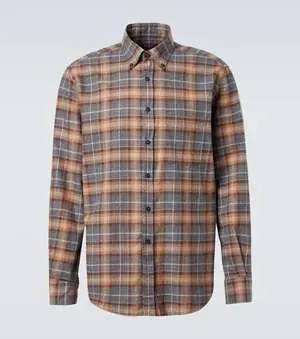 SLOWEAR Plaid Cotton Flannel Shirt