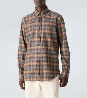 SLOWEAR Plaid Cotton Flannel Shirt