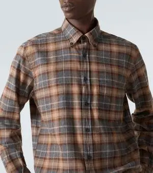 SLOWEAR Plaid Cotton Flannel Shirt