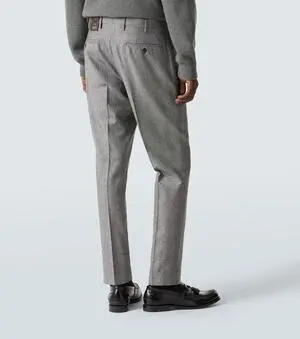SLOWEAR Virgin Wool Tapered Trousers - Grey