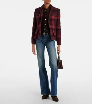 Polo Ralph Lauren Plaid Wool-blend Tweed Blazer
