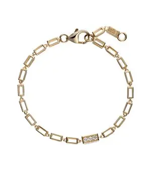 SUZANNE KALAN Block-chain 18kt Yellow Diamond Bracelet - Gold