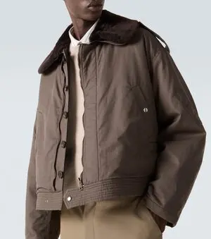 Auralee Cotton Gabardine Blouson Jacket