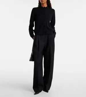 JIL SANDER Sequined Virgin Wool Cardigan
