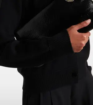 JIL SANDER Sequined Virgin Wool Cardigan