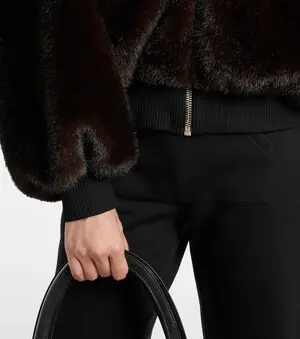 Coperni Cropped Bomber Jacket - Brown