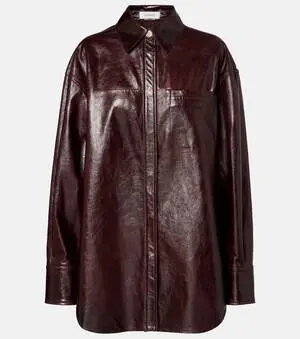 Women's Designer Burgundy Leather & Faux Leather Jackets