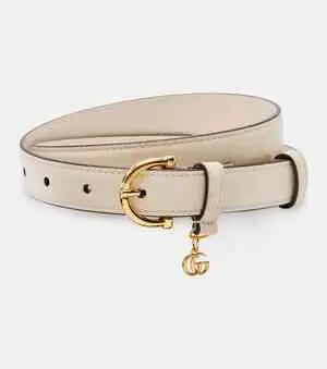 Gucci Leather Belt - White