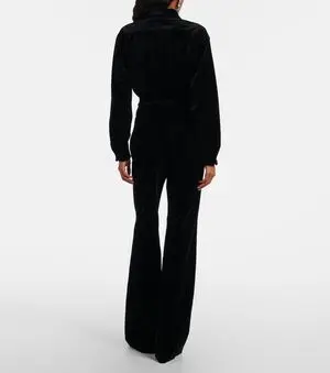 Max Mara Cotton Velvet Bodysuit - Black