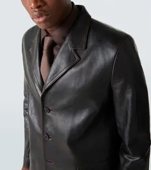 Gucci Leather Blazer