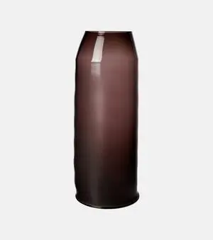 MILENA KLING Raw Large Glass Vase - Brown