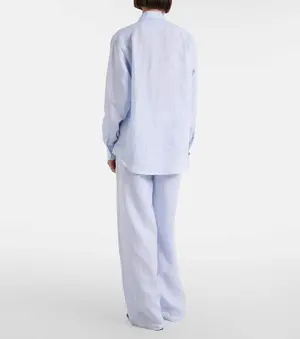 Loro Piana Valerio High-rise Wide-leg Linen Pants