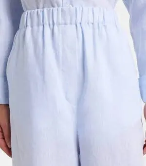 Loro Piana Valerio High-rise Wide-leg Linen Pants