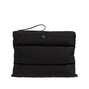 Moncler Quilted Bumbag With Wrist Strap - Black