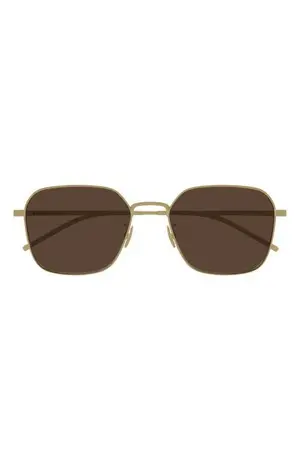 Bottega Veneta 55mm Square Sunglasses - Bronze
