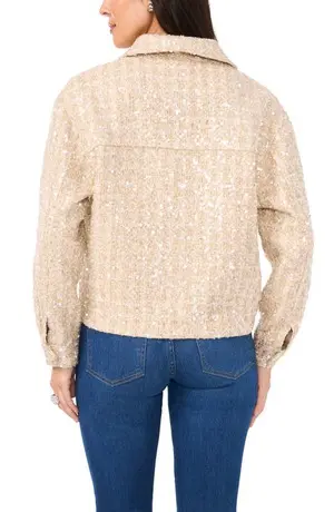 Vince Camuto Sequin Tweed Jacket