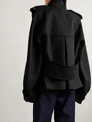 Khaite Dean Double-breasted Wool Jacket - Black