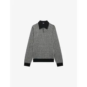 The Kooples Houndstooth Knitted Jumper
