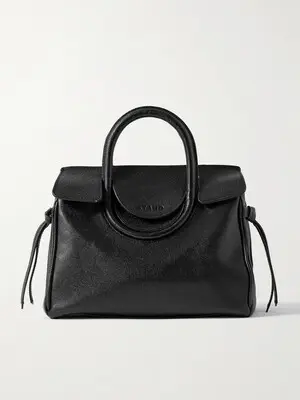 Staud Maude Mini Textured-leather Tote