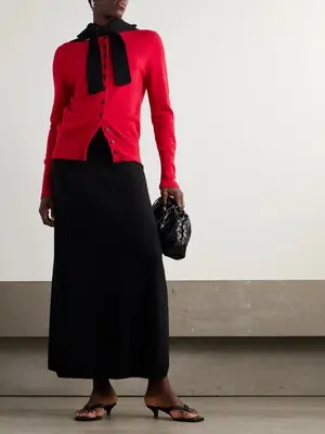 LISA YANG Nellia Cashmere Cardigan - Red