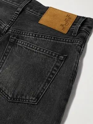 HAIKURE Bibi Mid-rise Barrel-leg Jeans - Black