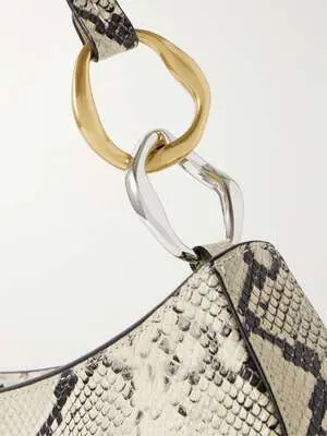 Staud Ollie Snake-effect Leather Shoulder Bag - Snake Print