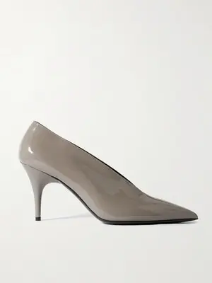 Gucci 97 Patent-leather Pumps - Gray