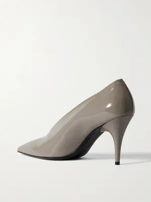 Gucci 97 Patent-leather Pumps - Gray