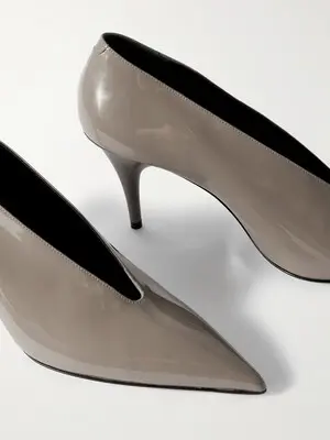Gucci 97 Patent-leather Pumps - Gray