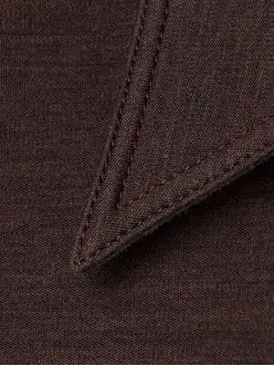 Gucci Wool-blend Jersey Shirt - Dark Brown