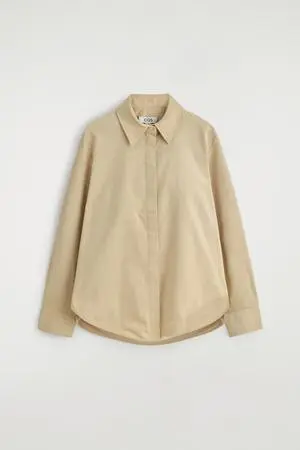 Cos Cotton Corduroy Shirt - Beige