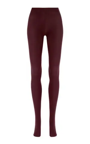 Alaïa Reinforced Toe Tights - Burgundy
