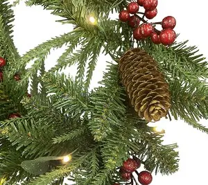 SANTA'S WORKSHOP 5ft Mixed Pine & Berry Garland