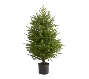 NEARLY NATURAL 40' Norfolk Island Pine Artifici Al Tree - One-color