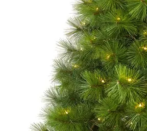 NEARLY NATURAL 6' Green Scotch Pine Artificial Tree W/ Lights