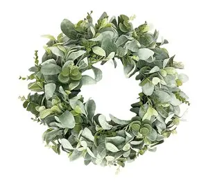 SANTA'S WORKSHOP 24in Mixed Greenery & Eucalypt Us Wreath