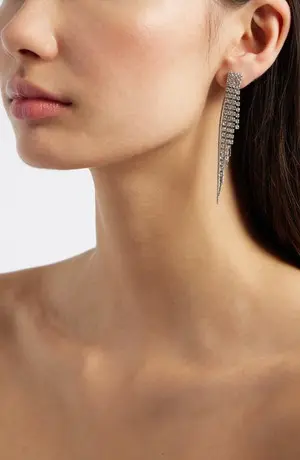 Bp. Sparkle Fringe Drop Earrings