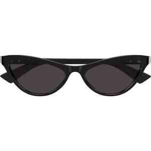 Bottega Veneta 56mm Cat Eye Sunglasses - Black
