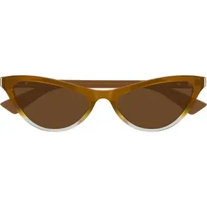 Bottega Veneta 56mm Cat Eye Sunglasses - Brown