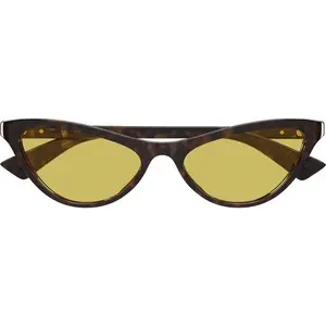 Bottega Veneta 56mm Cat Eye Sunglasses - Havana
