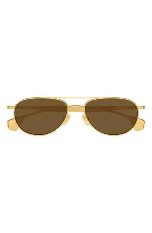 BOTTEGA VENETA 56mm Geometric Sunglasses